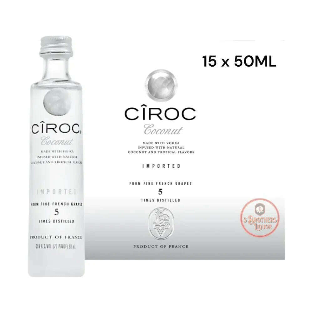 Buy Ciroc Coconut Vodka 15 x 50ml | Mini Alcohol Bottles Online ...