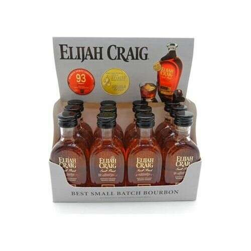 Buy Elijah Craig Small Batch 12 x 50ml | Mini Bottles Online - Bourbon ...